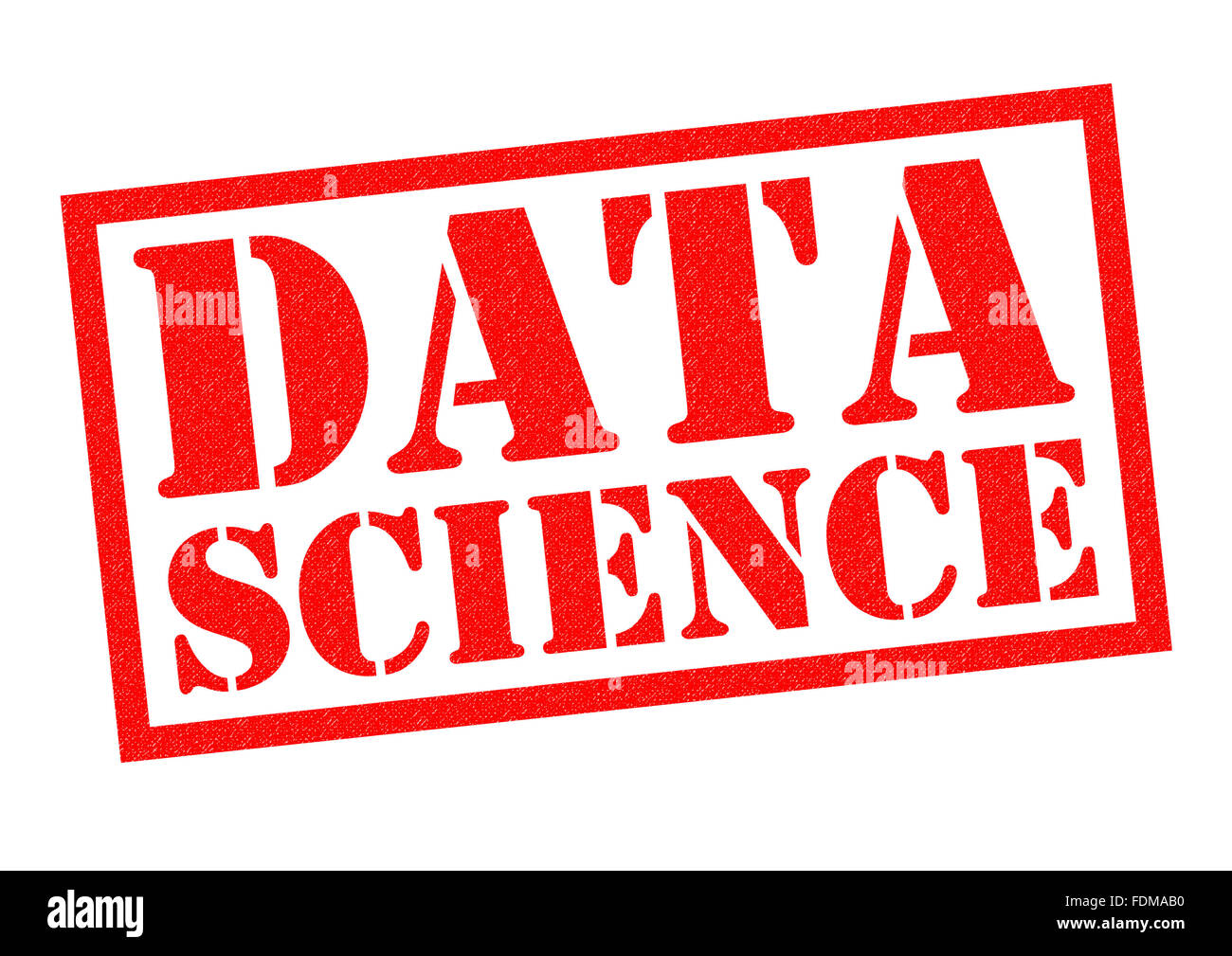 DATA SCIENCE red Rubber Stamp over a white background Stock Photo - Alamy