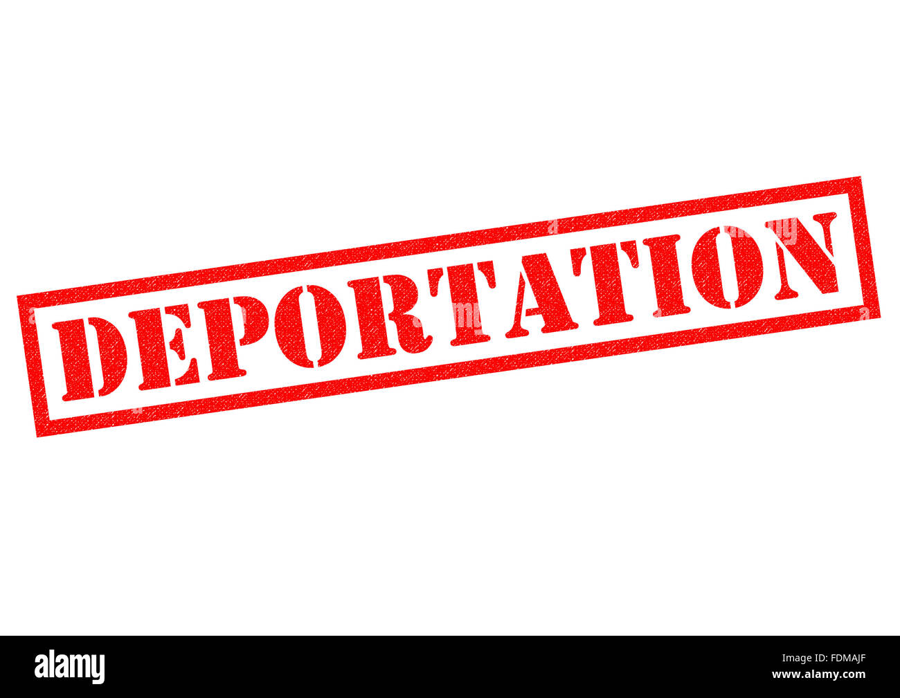 DEPORTATION red Rubber Stamp over a white background Stock Photo - Alamy
