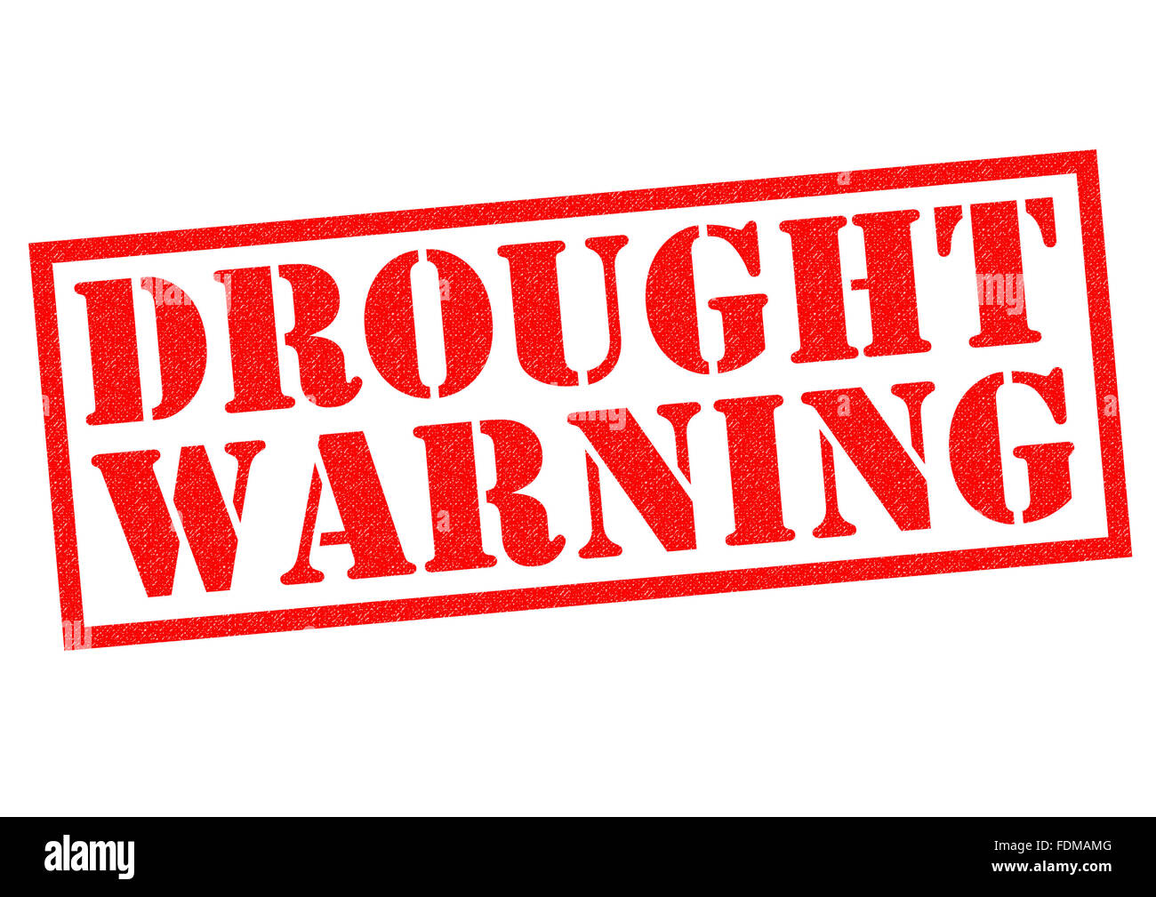 DROUGHT WARNING red Rubber Stamp over a white background Stock Photo ...