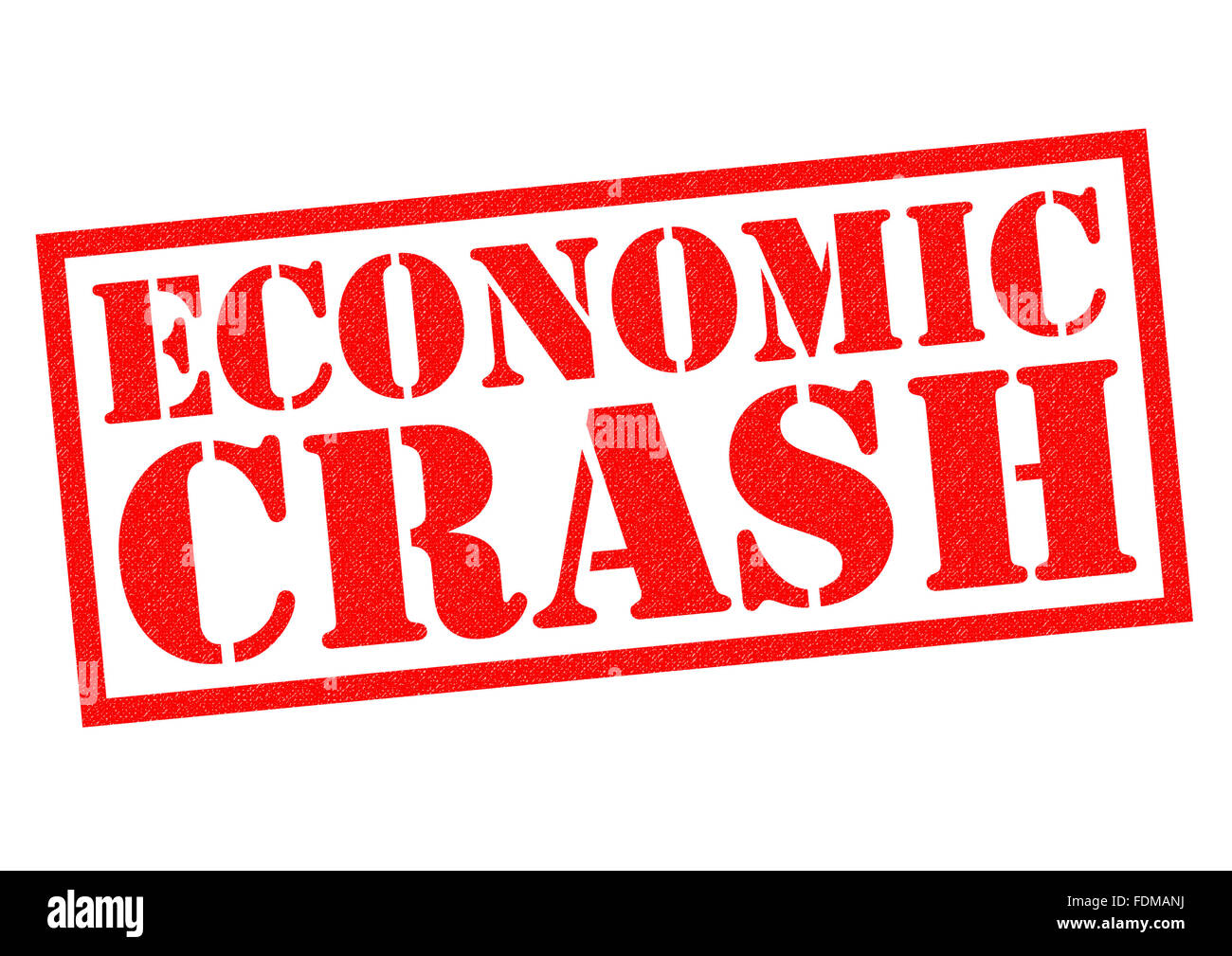 ECONOMIC CRASH red Rubber stamp over a white background Stock Photo - Alamy