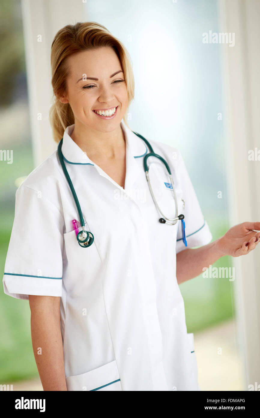 Portrait of Nurse smiling Stock Photo - Alamy