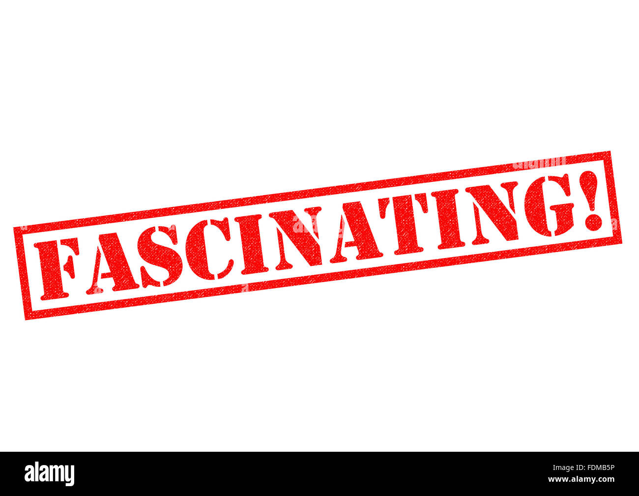 FASCINATING! red Rubber Stamp over a white background Stock Photo - Alamy