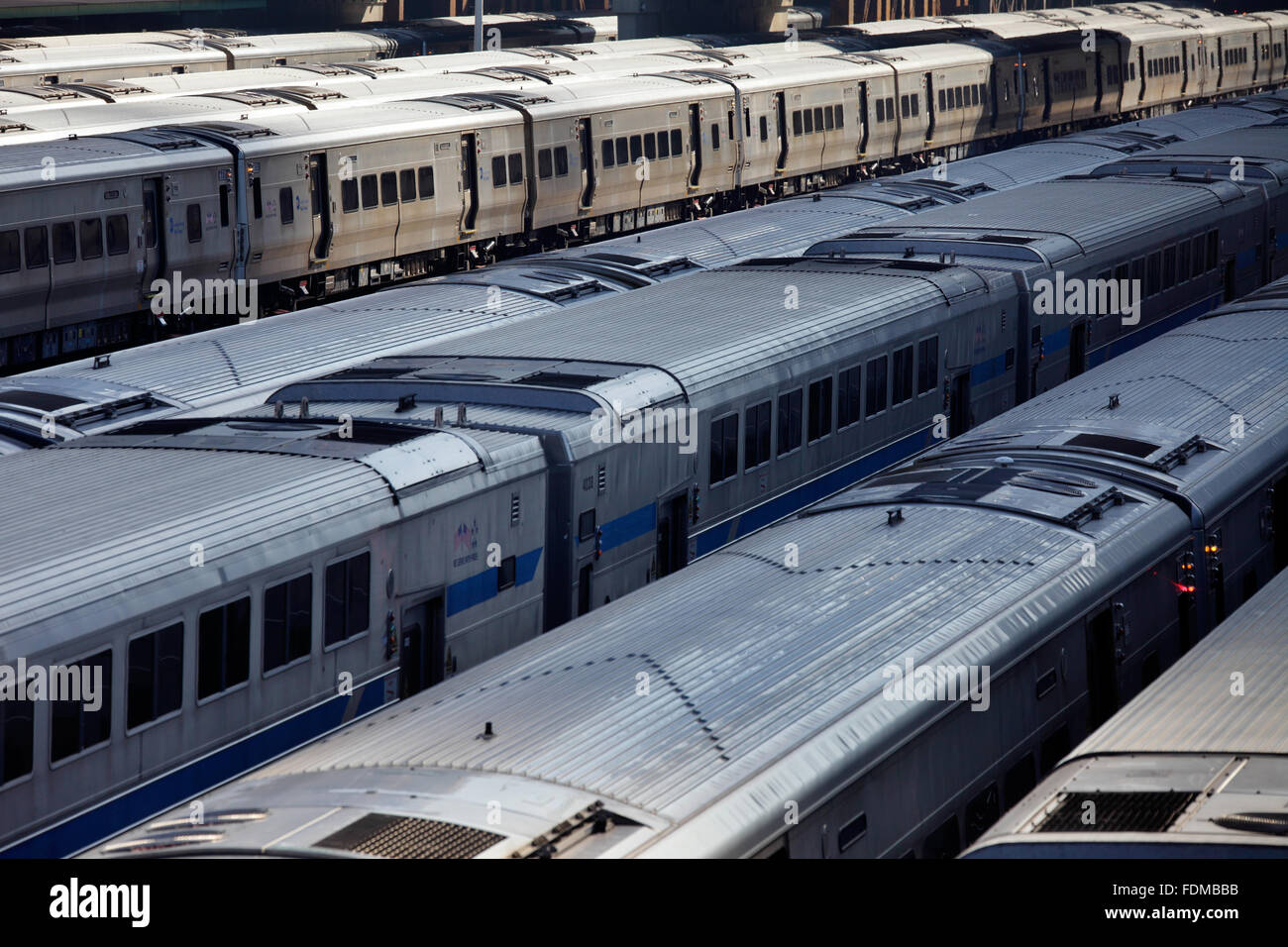New York, USA, Trains of Subway in Manhattan Stock Photo - Alamy