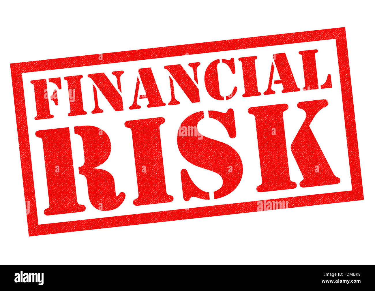 FINANCIAL RISK red Rubber Stamp over a white background Stock Photo - Alamy