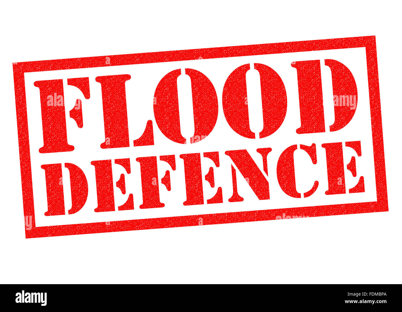 FLOOD DEFENCE red Rubber Stamp over a white background Stock Photo - Alamy