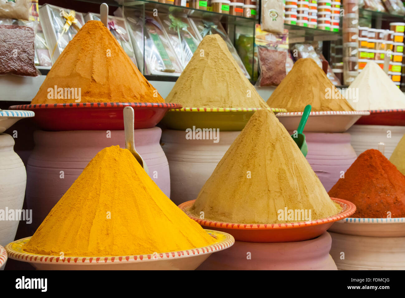 Spices at the market Marrakech, Morocco Stock Photo - Alamy