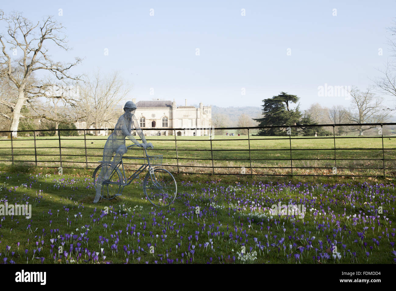 Wire Sculpture of The Lady and The Bicycle by Derek Kinzett in the ...