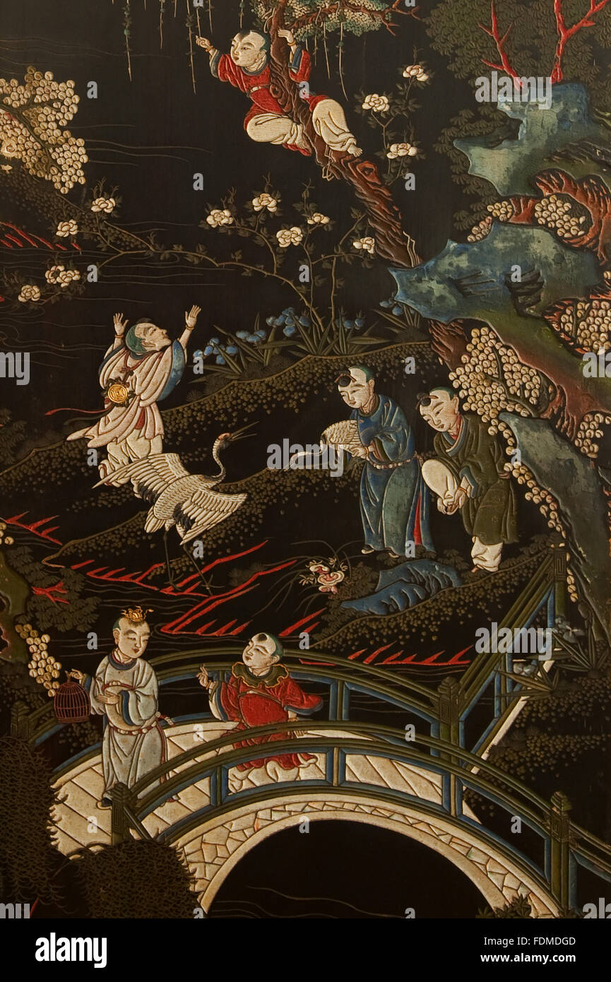 Coromandel lacquer hi-res stock photography and images - Alamy