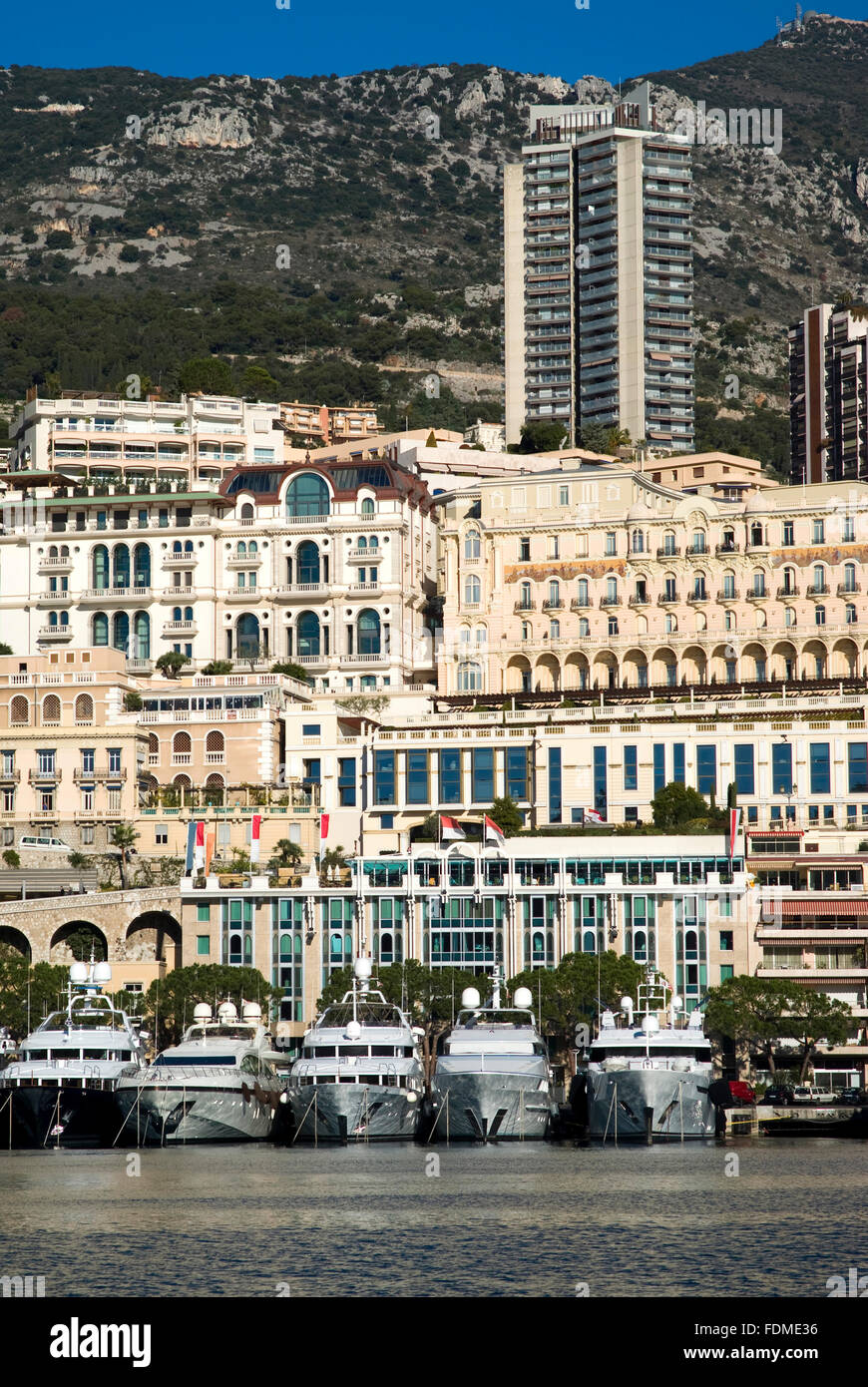 Monte Carlo and the Port Hercules Stock Photo - Alamy