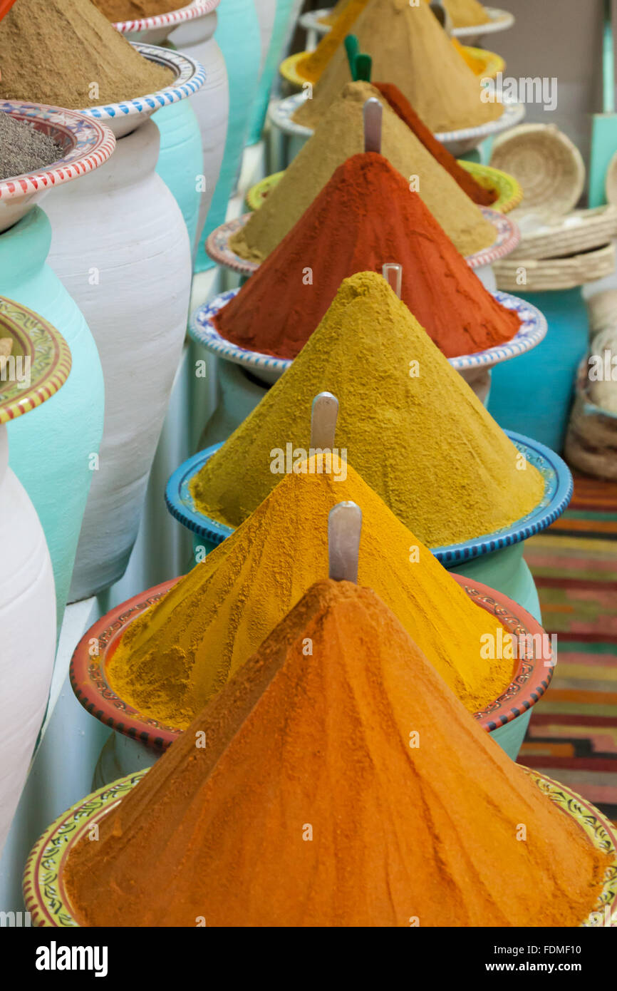 Spices at the market Marrakech, Morocco Stock Photo - Alamy