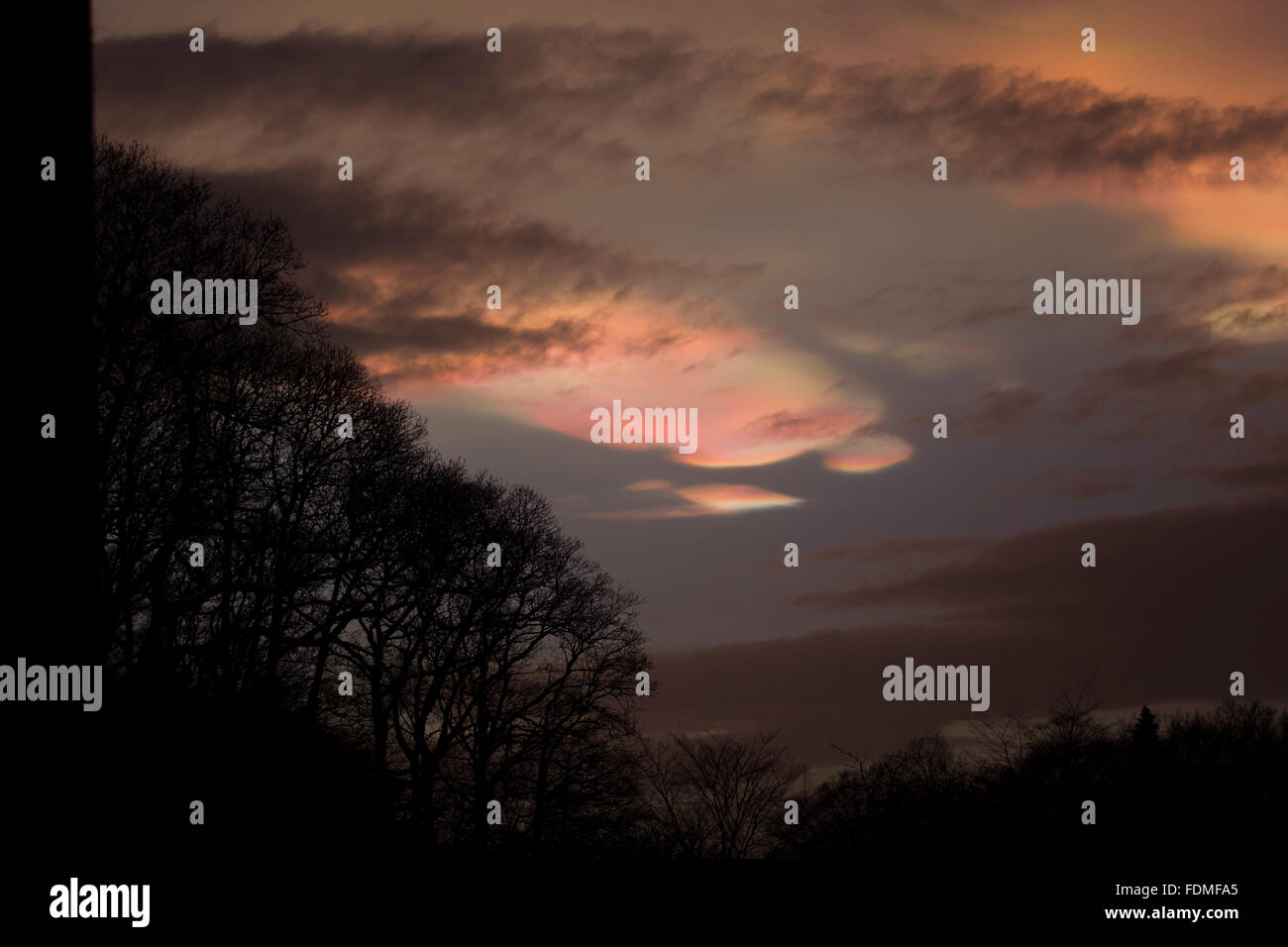 Windermere, Cumbria, UK. 1st February, 2016. UK Weather: Vivid colours ...