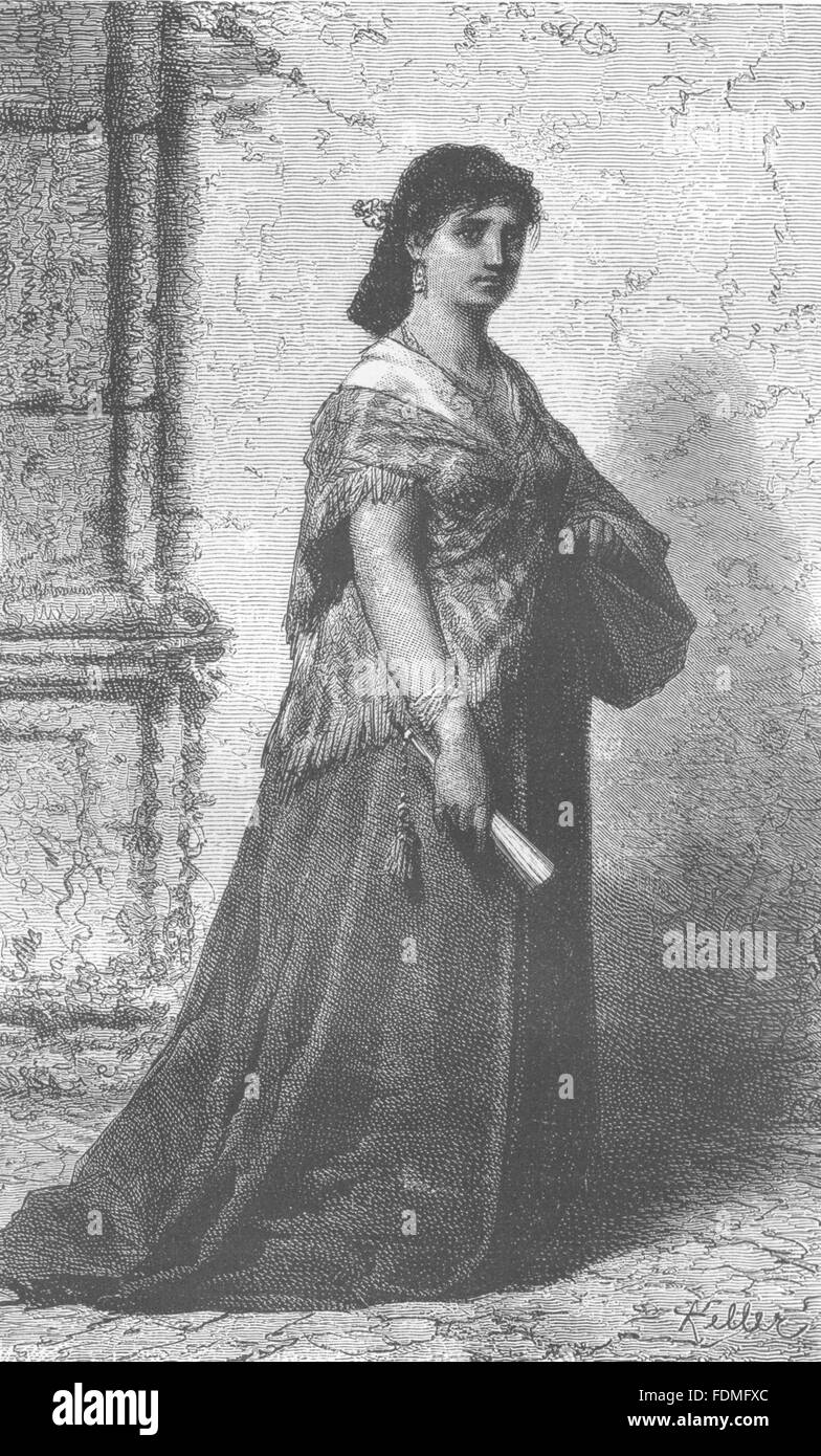 ROME: Roman Model, antique print 1877 Stock Photo - Alamy