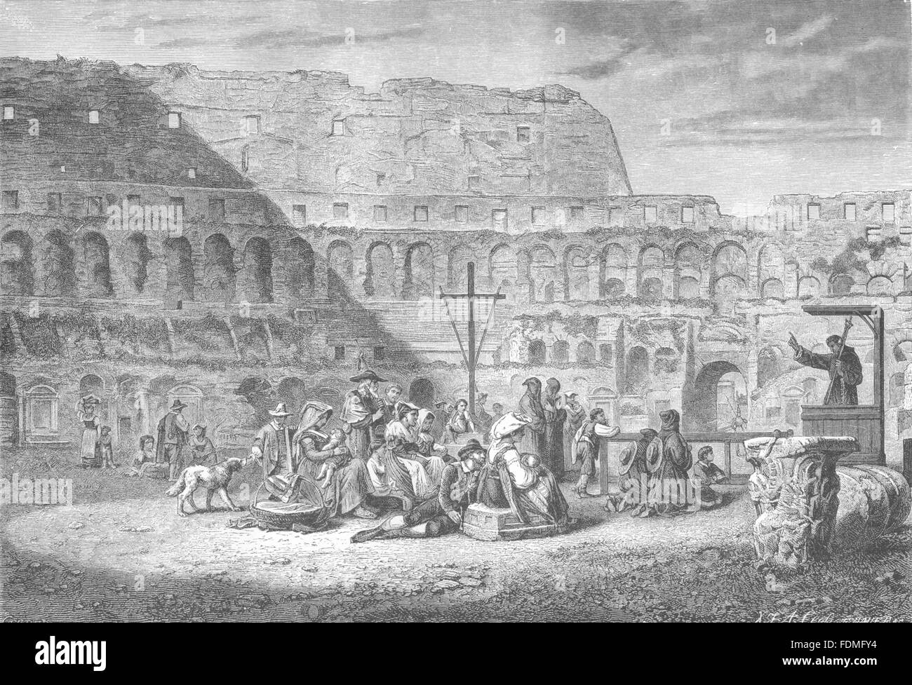 Rome italy colosseum coliseum Black and White Stock Photos & Images - Alamy