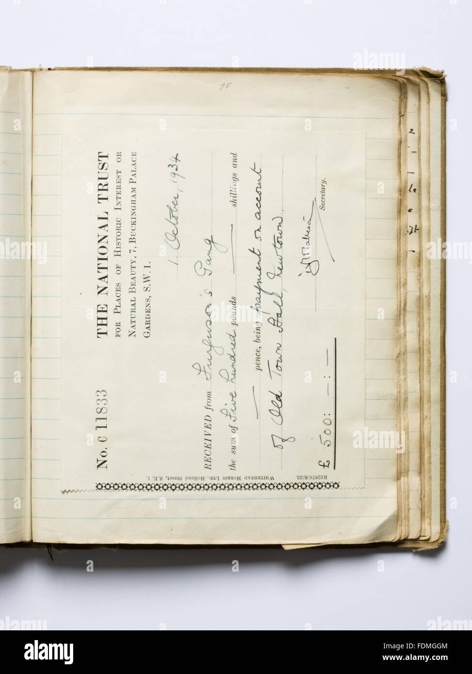 Page of the "Boo" (book) of Ferguson's Gang who were a group of ...