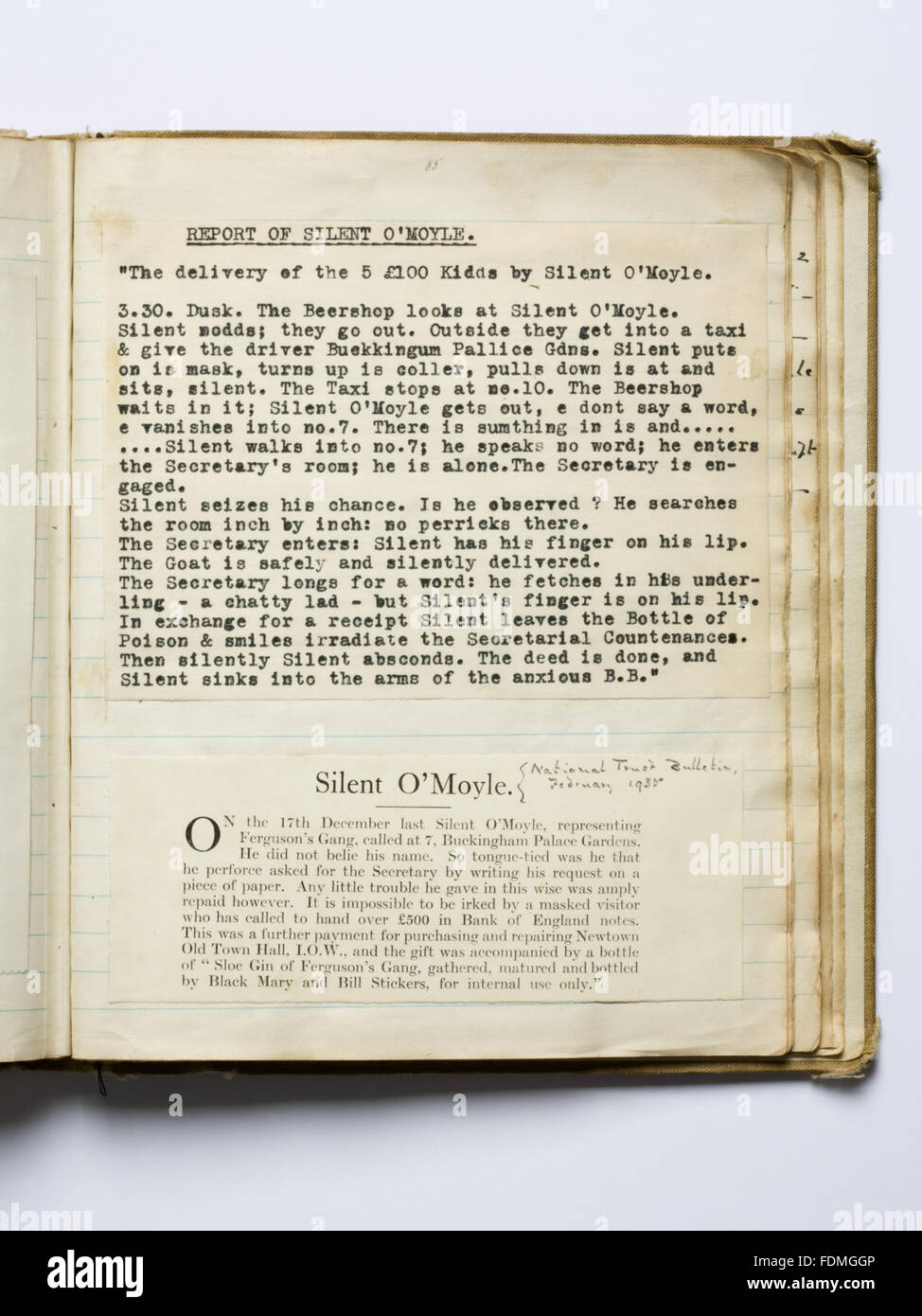 Photograph of a page of the minutes in the "Boo" (book) of Ferguson's ...