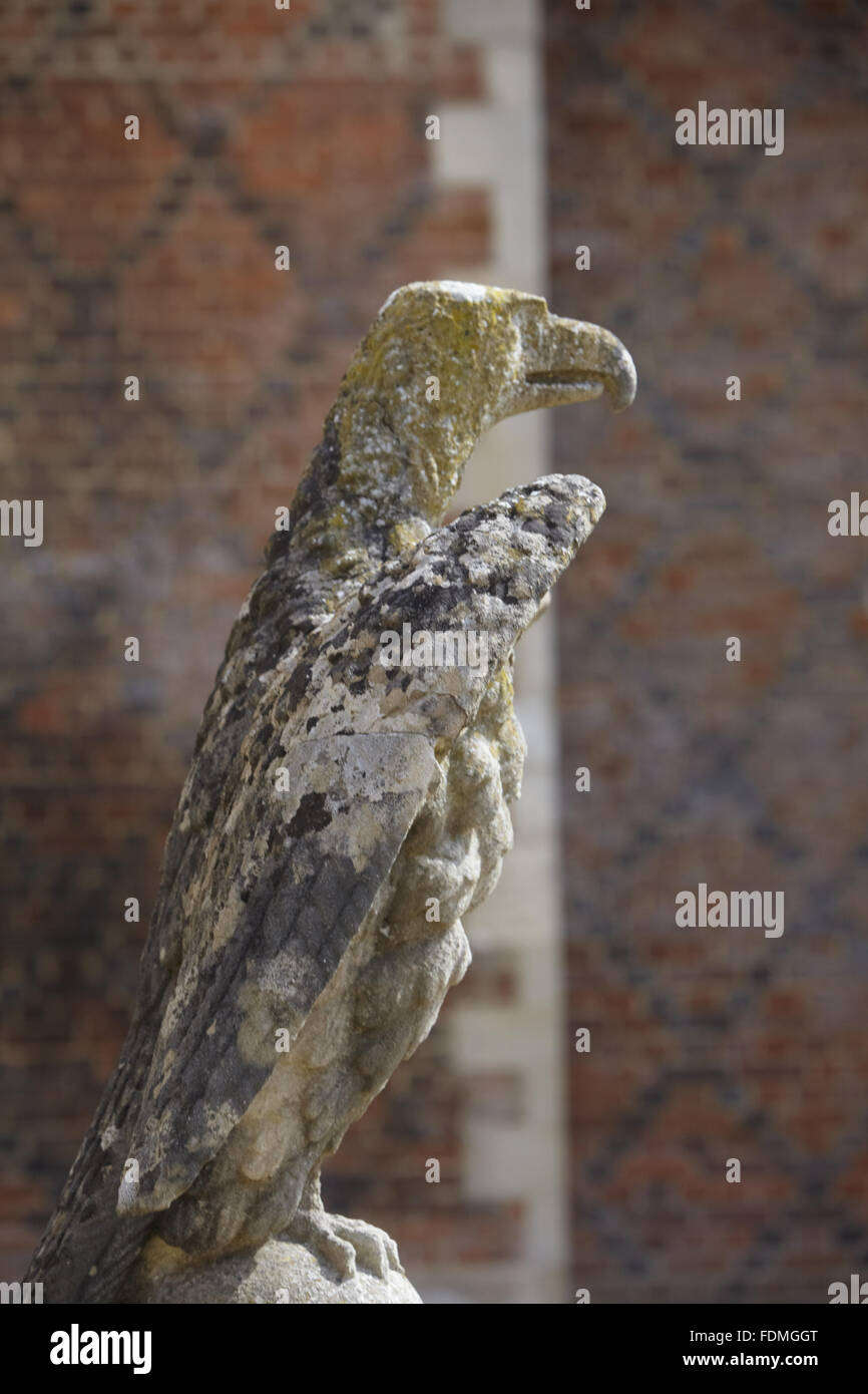 Stone eagle given to John Chute by Horace Walpole in 1745, at The Vyne ...