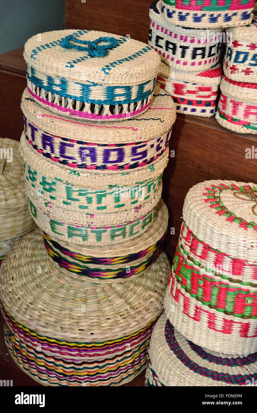 Basketry - Market in CATACAOS. Department of Piura .PERU Stock Photo ...