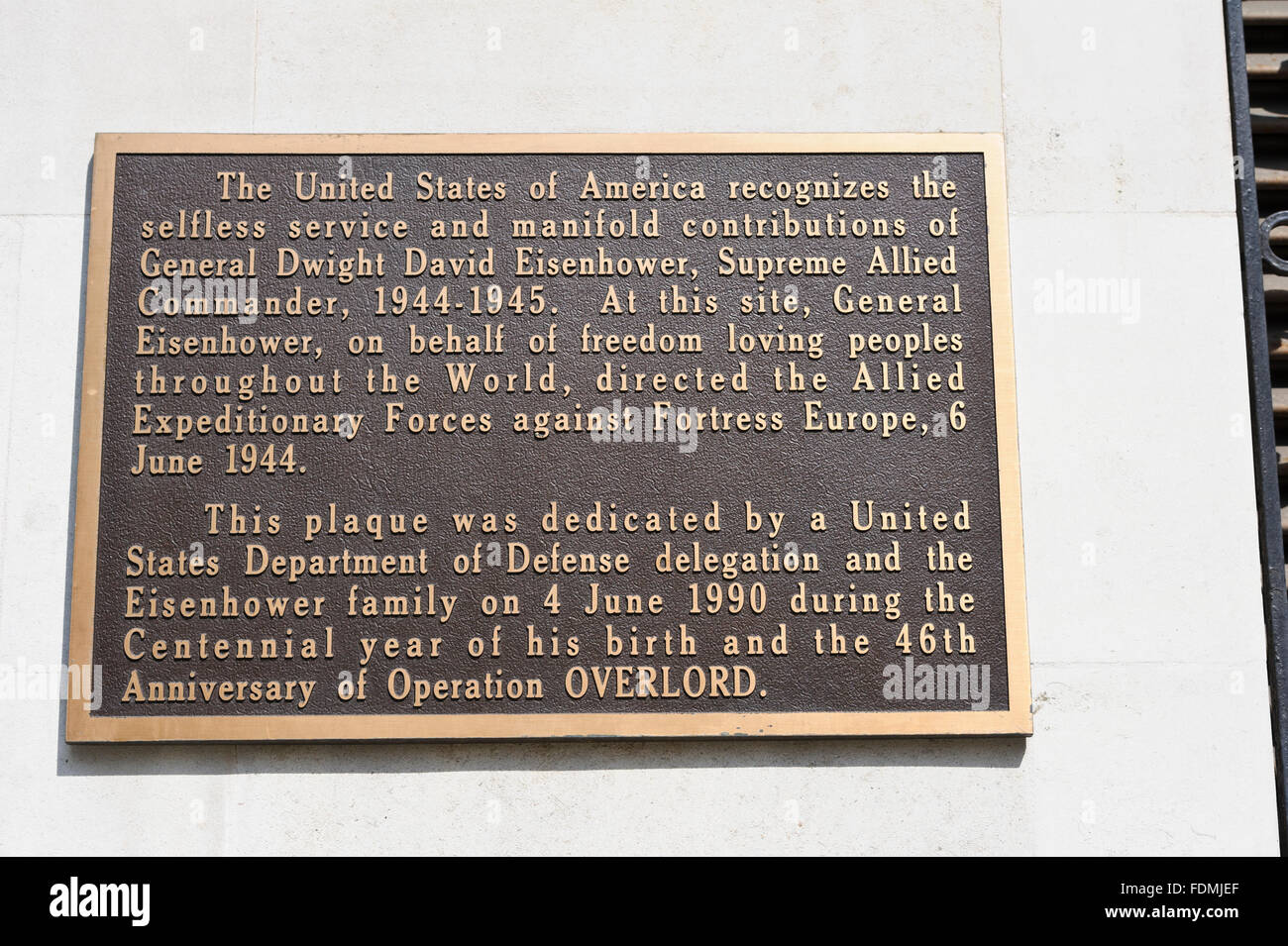 A historical recognition plaque by United States of America on display ...