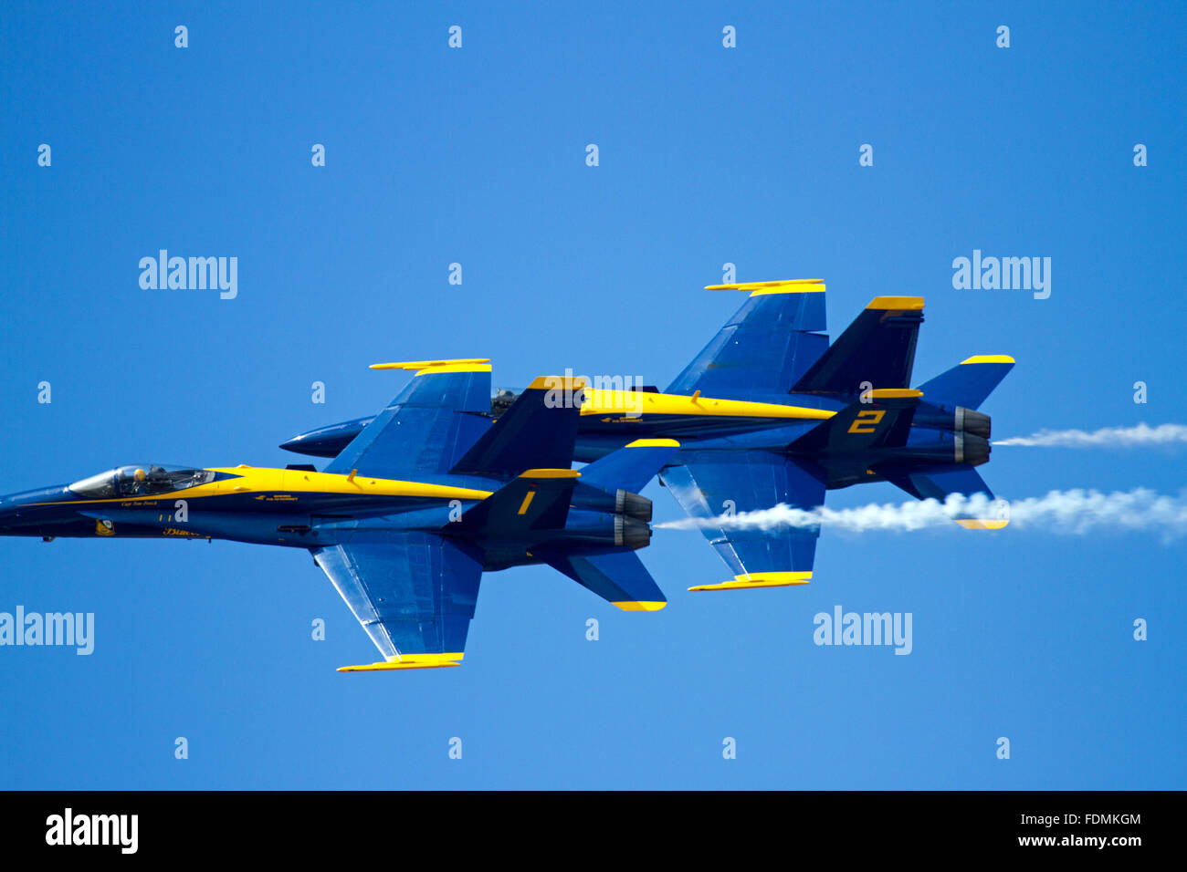 Navy Blue Angels performing over Baltimore, Maryland Stock Photo - Alamy