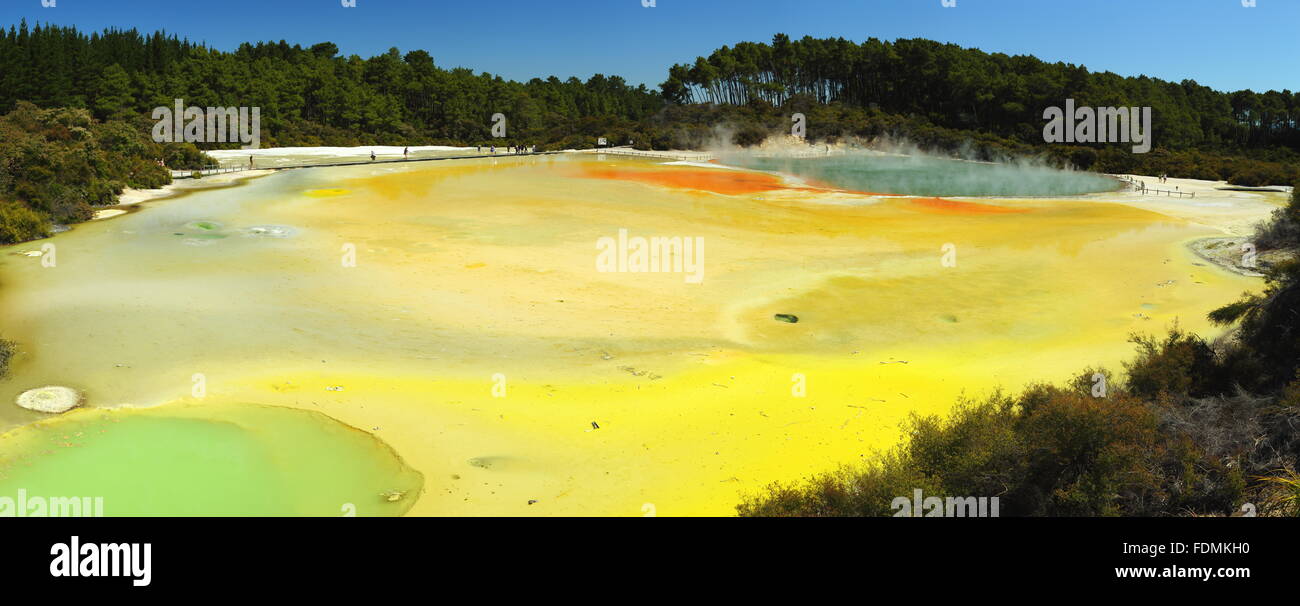 Champagne Pool in the stunning and amazing geothermal landscape of Wai ...