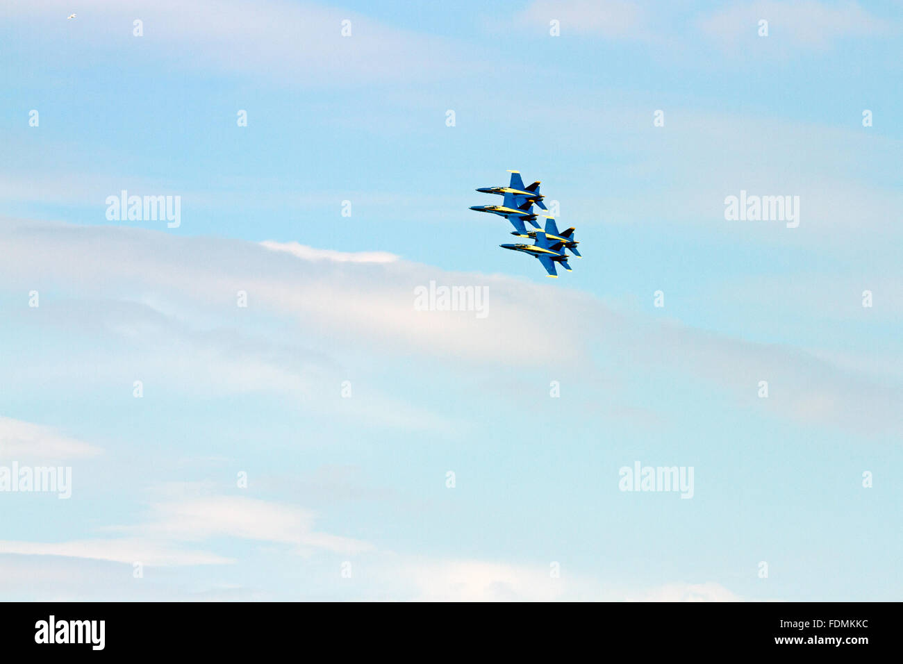 Navy Blue Angels performing over Baltimore, Maryland Stock Photo - Alamy