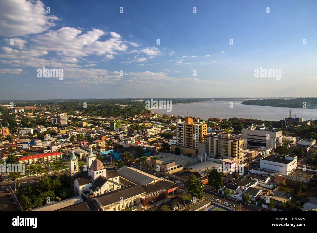 Top view of the city of Rio Madeira right Stock Photo - Alamy