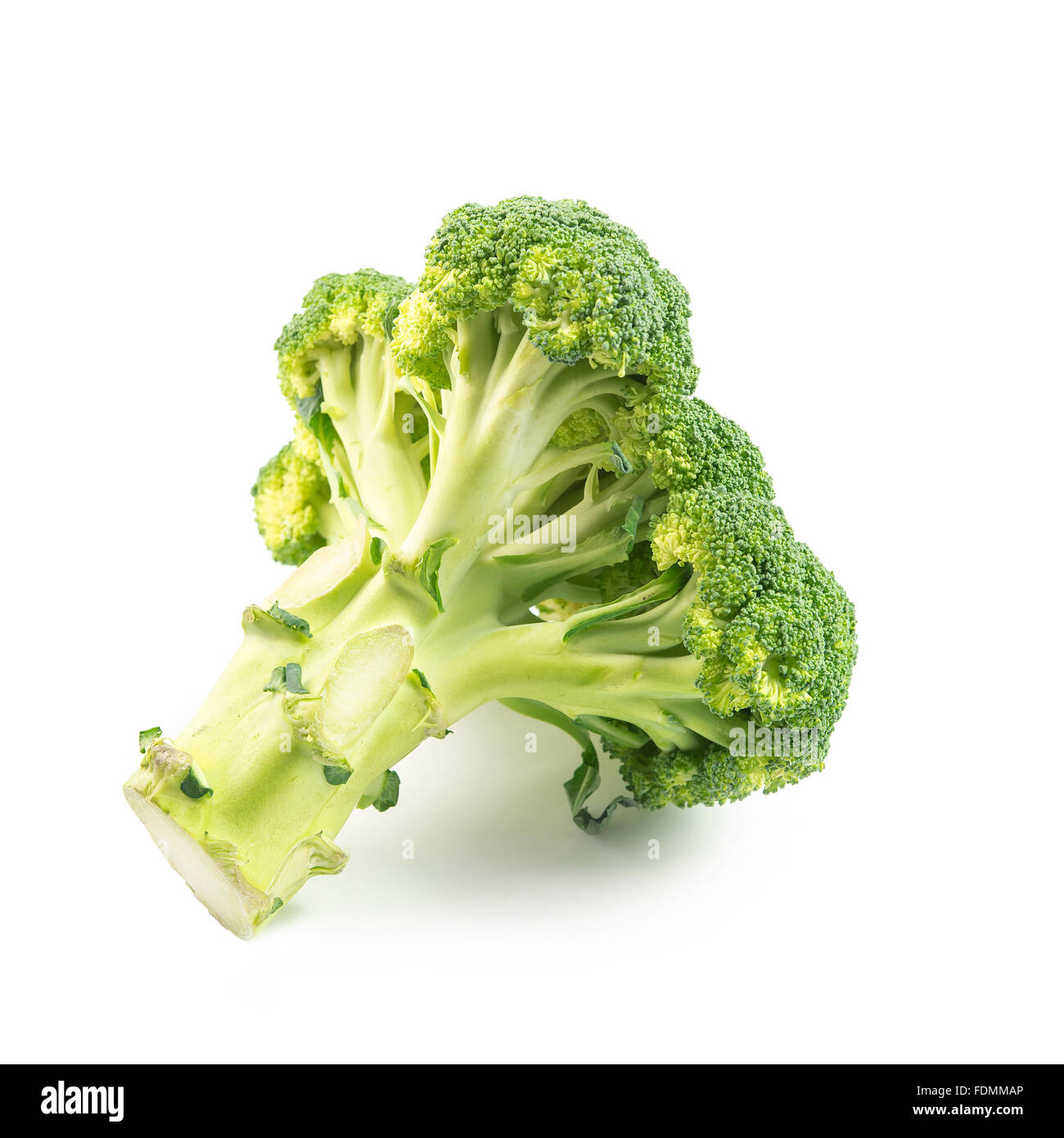 Raw sicilian Broccoli on white background Stock Photo - Alamy