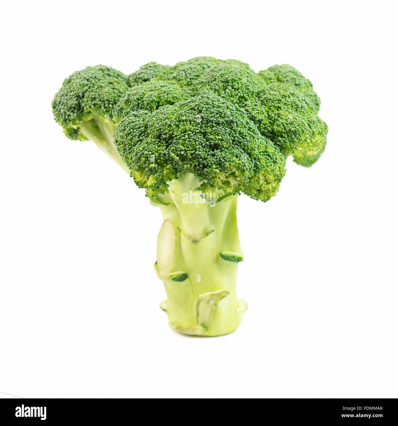 Raw sicilian Broccoli on white background Stock Photo - Alamy