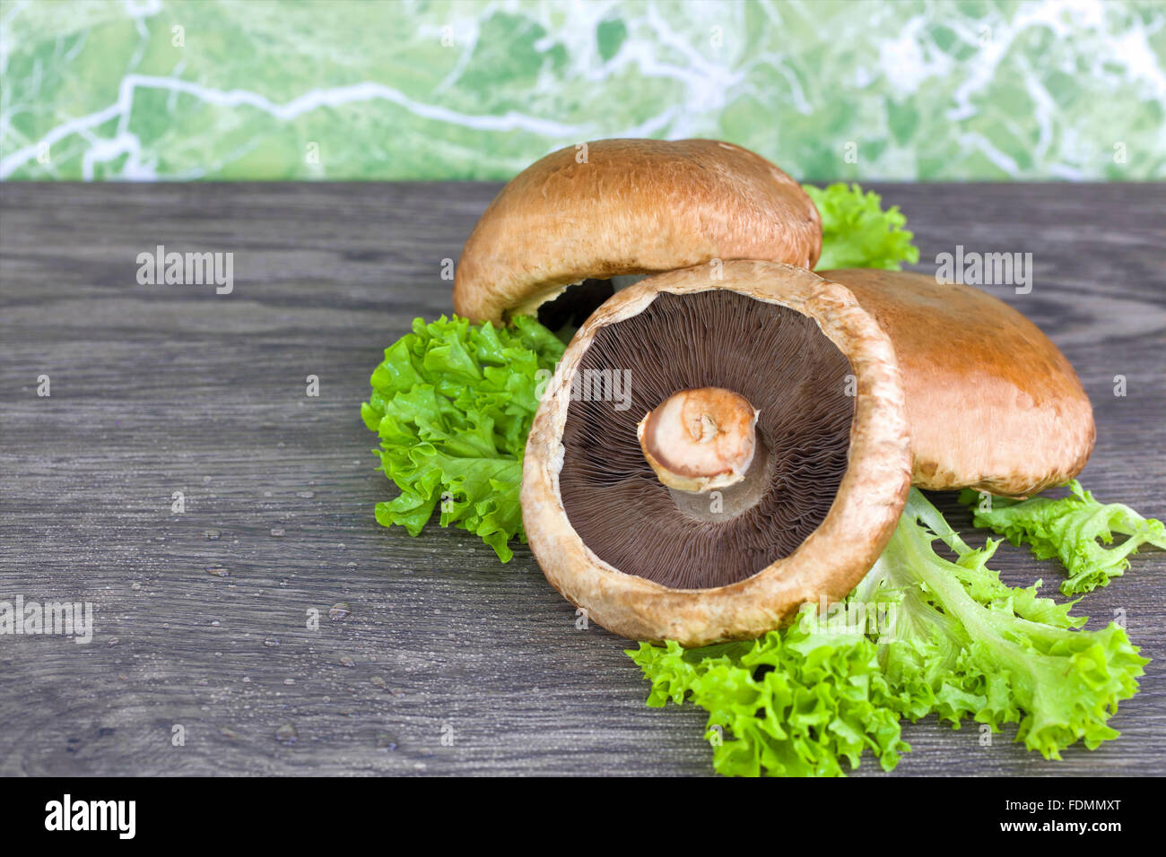 Portabello bbq mushroom Stock Photo - Alamy