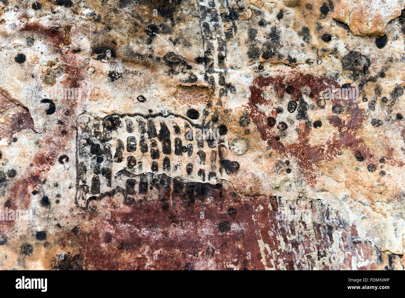 Rock inscriptions in Sitio Archaeological Alcobaca - National Park ...