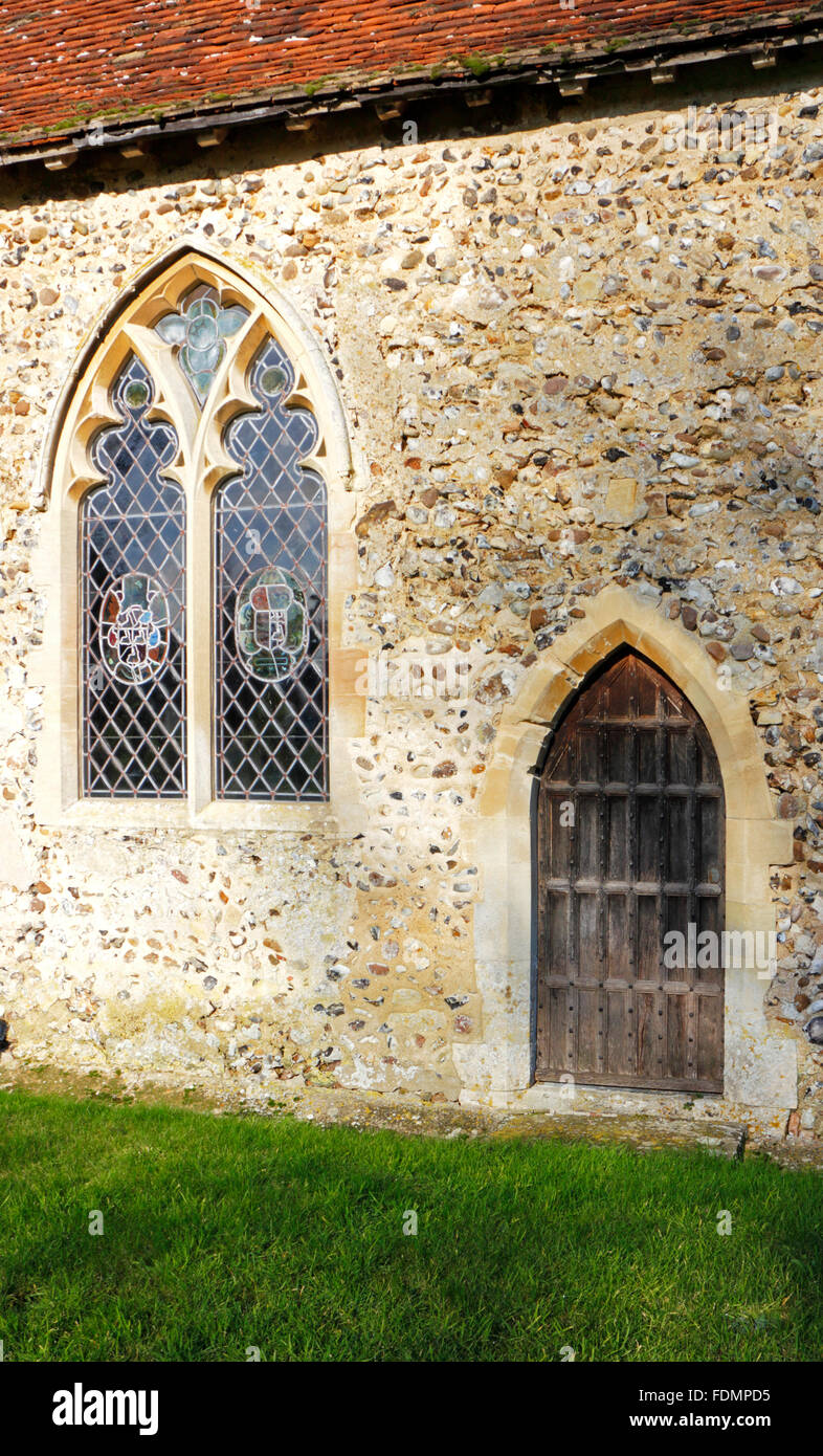 Priest's door and window in the parish church of the Most Holy Trinity ...