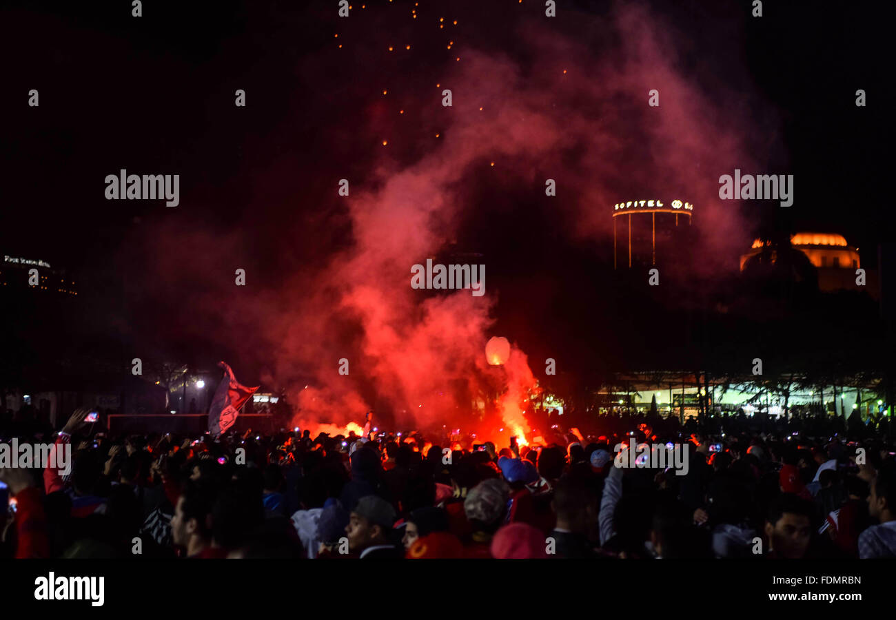 Cairo, Egypt. 1st Feb, 2016. Al Ahly fans, also known as ''Ultras ...