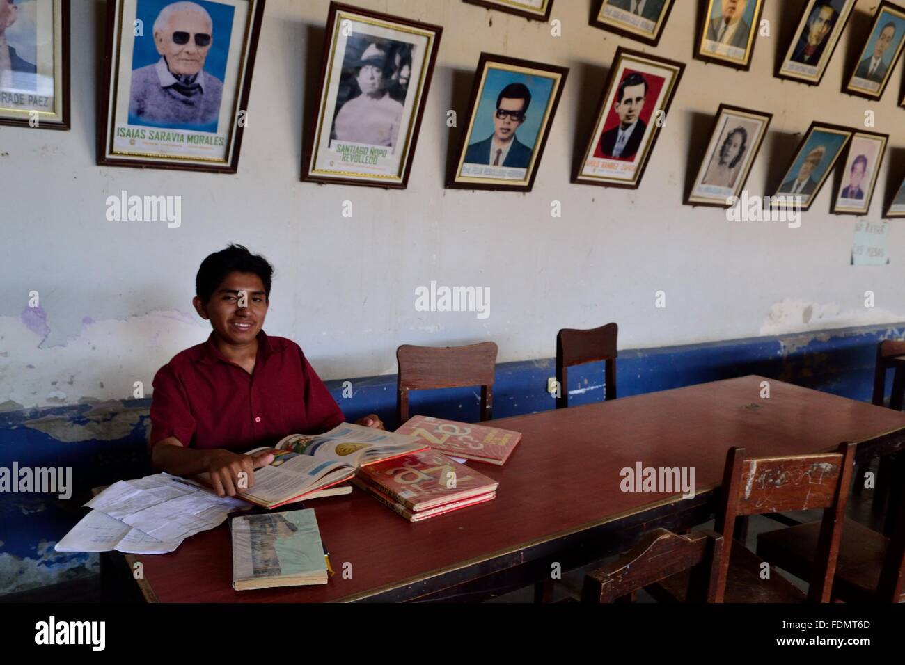 Municipal Library in CATACAOS. Department of Piura .PERU Stock Photo ...