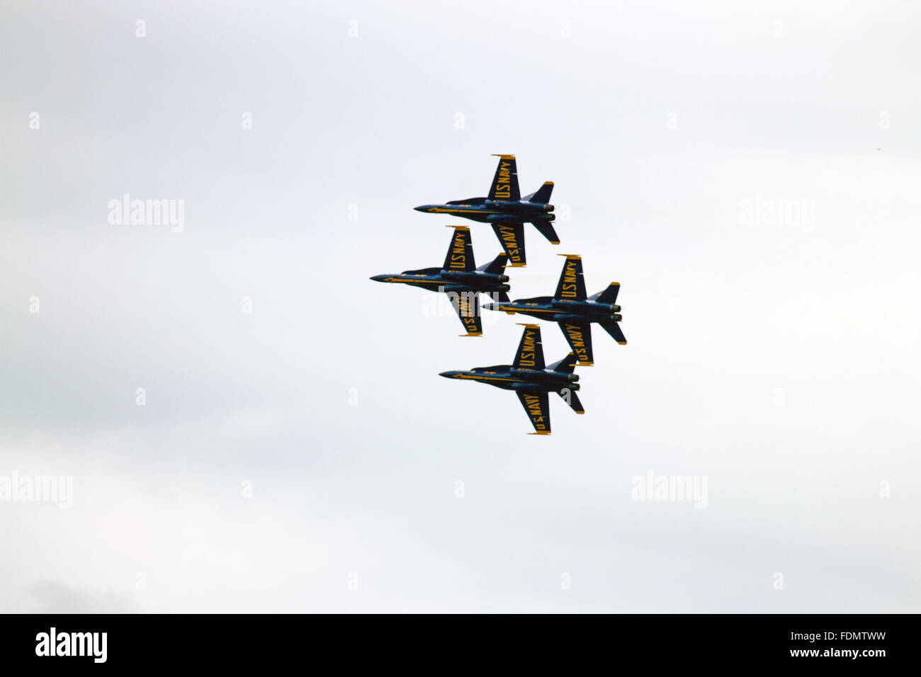 Navy Blue Angels performing over Baltimore, Maryland Stock Photo - Alamy