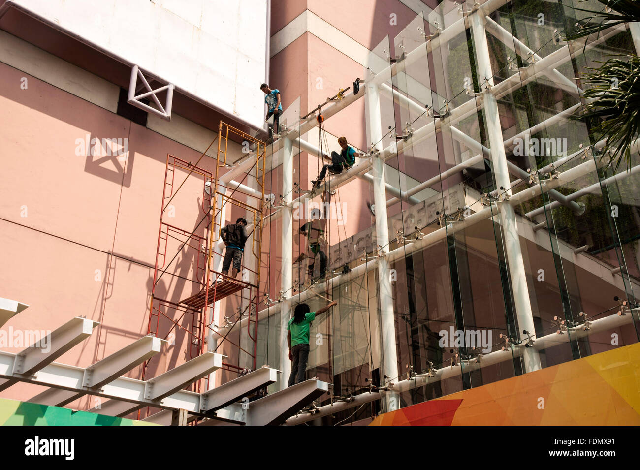 Indonesian construction workers building construction hi-res stock ...