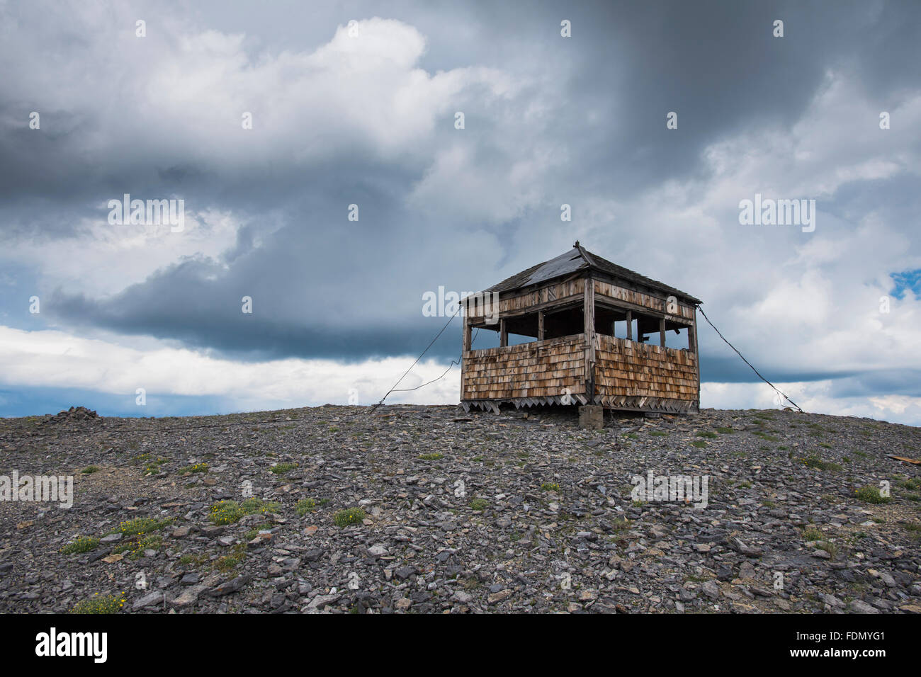 Mount Black Rock Fire lookout, Kananaskis Country Alberta Canada Stock ...
