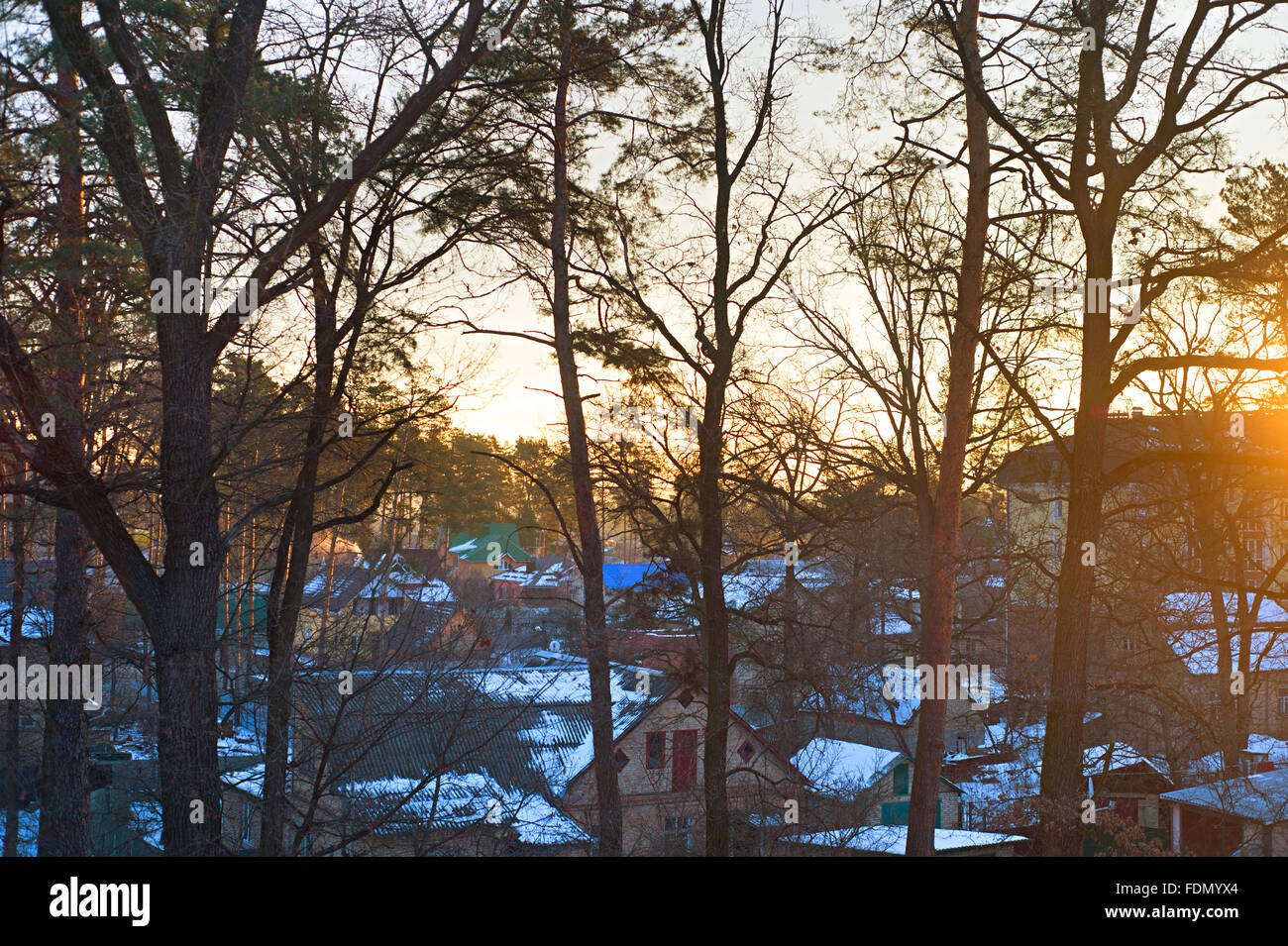 Aerial view ukraine small town hi-res stock photography and images - Alamy