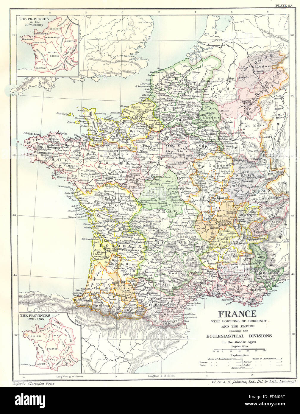 Map of france 1789 hi-res stock photography and images - Alamy