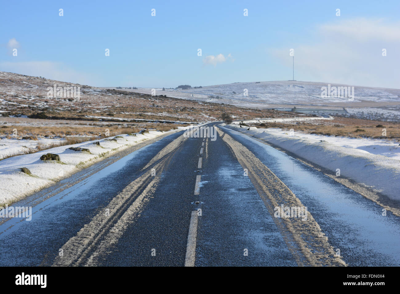 Pork Hill looking towards Princetown, Dartmoor National Park, Devon ...