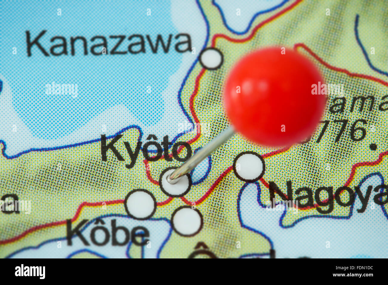 Kyoto map hi-res stock photography and images - Alamy