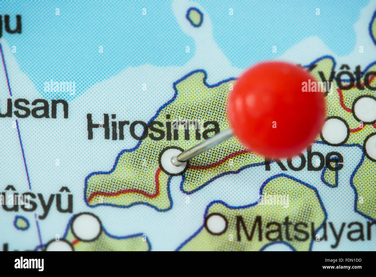 Map of hiroshima hi-res stock photography and images - Alamy