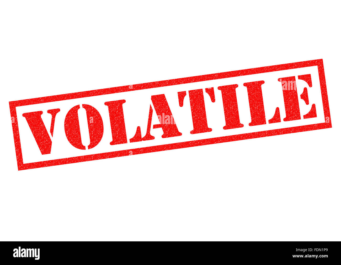 VOLATILE red Rubber Stamp over a white background Stock Photo - Alamy