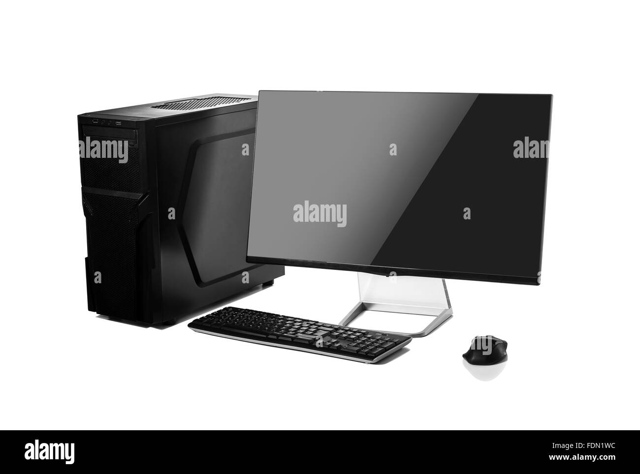 Desktop computer isolated Stock Photo - Alamy