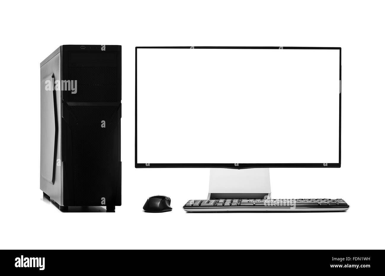 Desktop computer isolated Stock Photo - Alamy Desktop computer isolated Stock Photo - Alamy