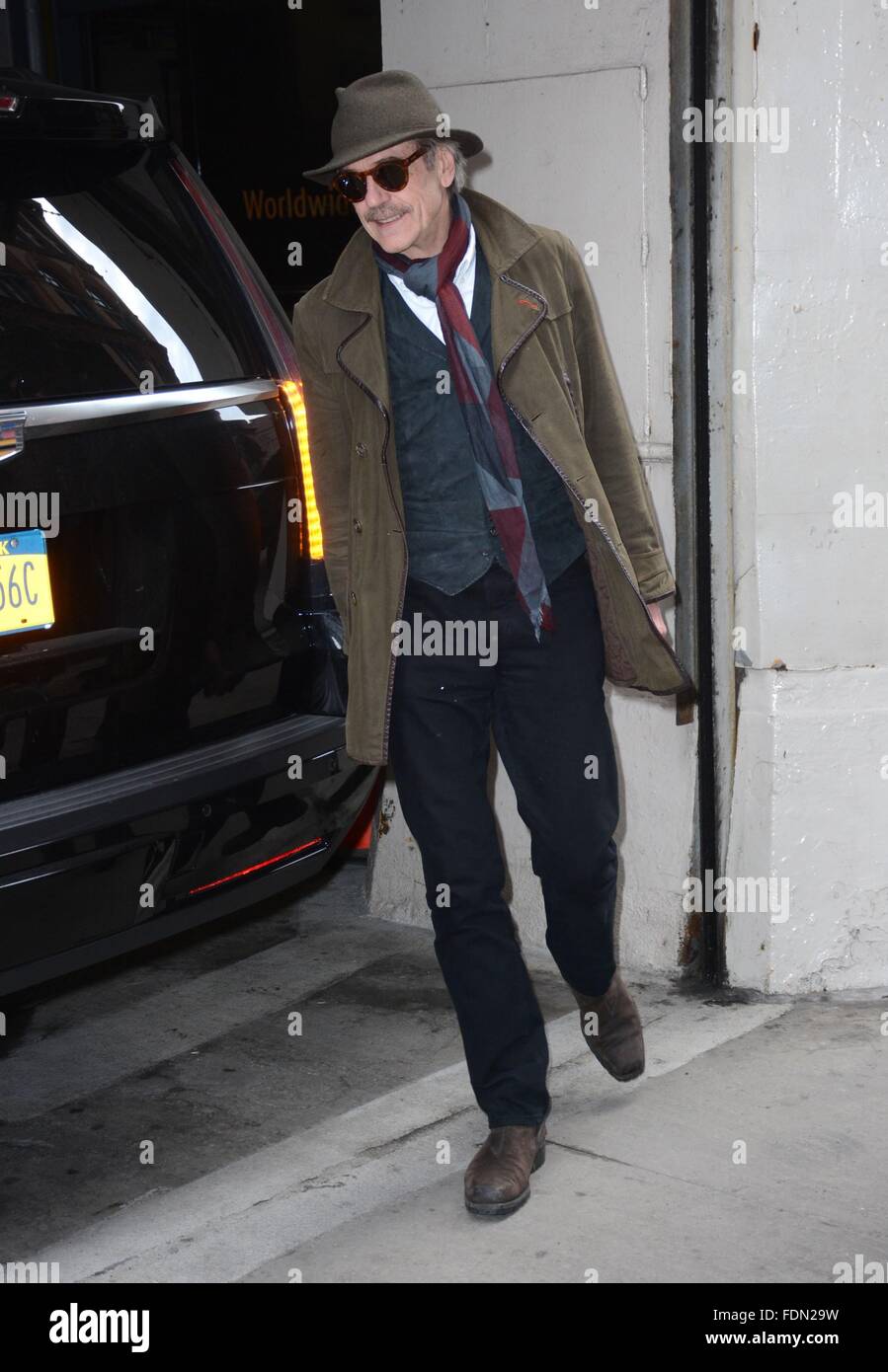 New York Ny Usa 1st Feb 2016 Jeremy Irons Out And About For