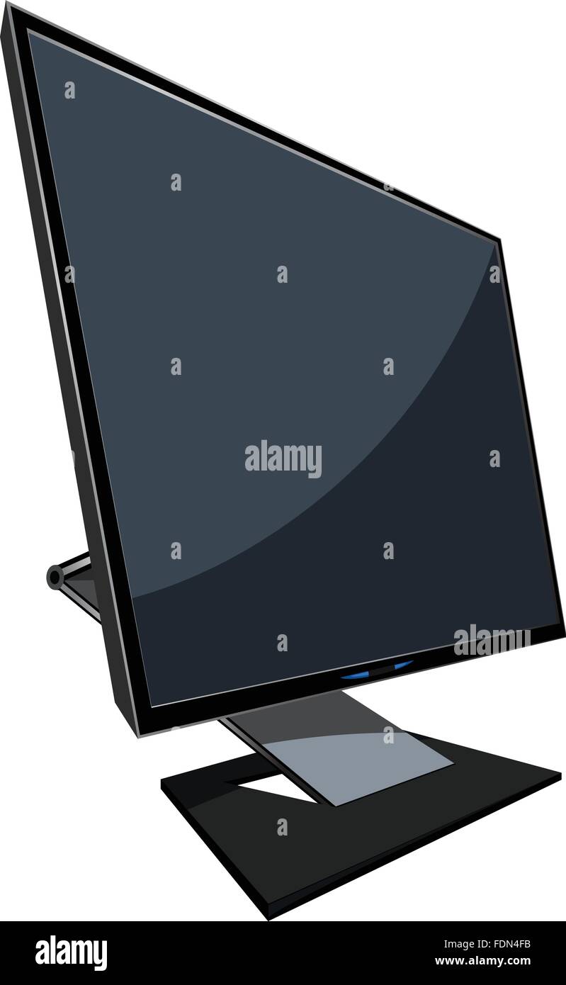 LCD monitor vector illustration Stock Vector Image & Art - Alamy