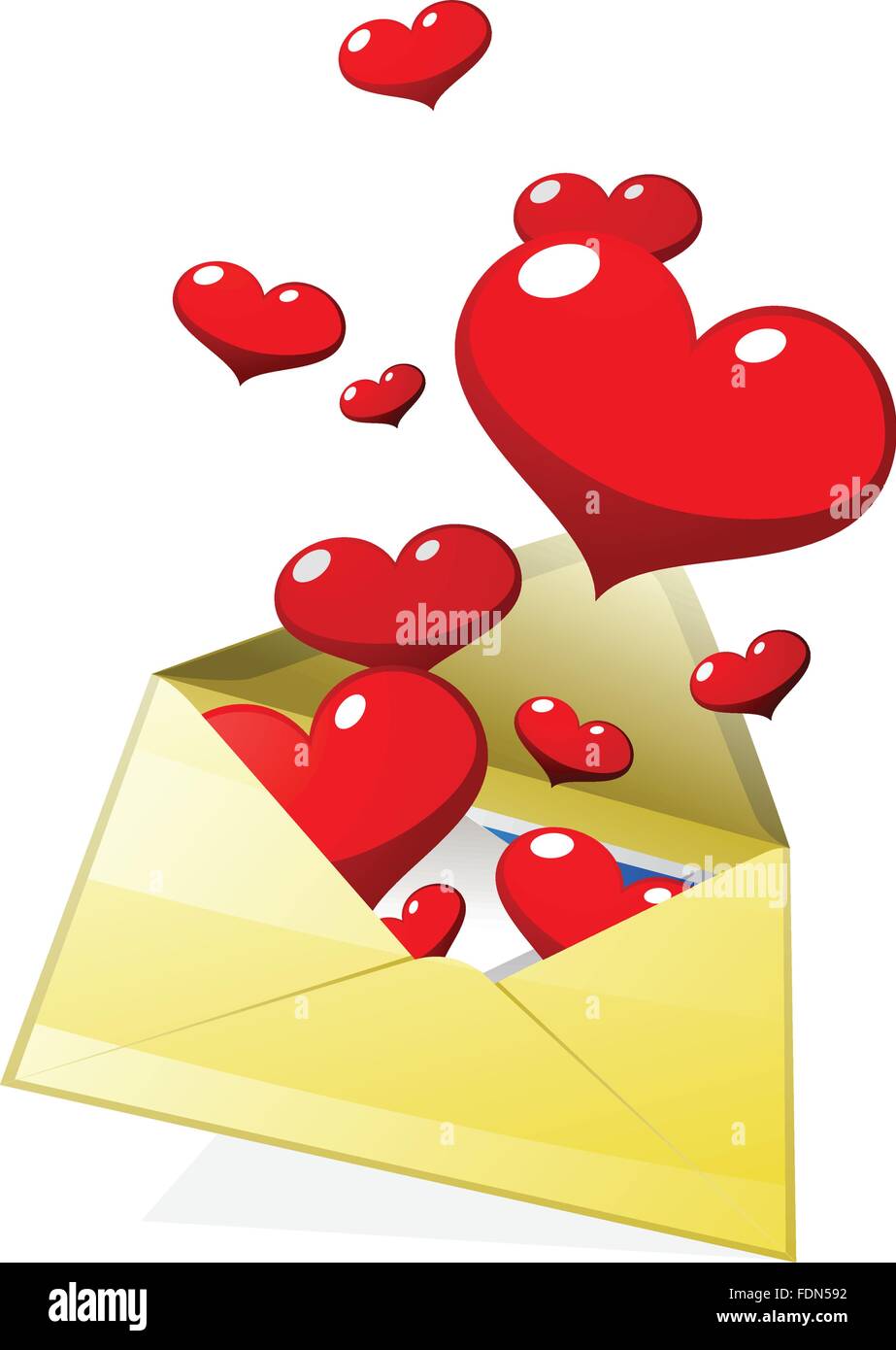 Heart illustration communication Stock Vector Images - Alamy
