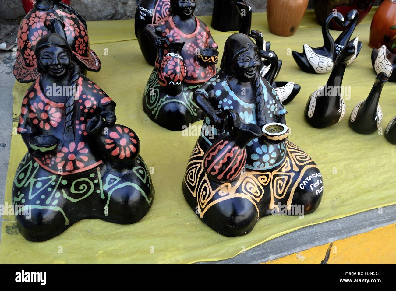 Chicha de Jora - Fermented corn - Typical cerarmic - Market in CATACAOS ...