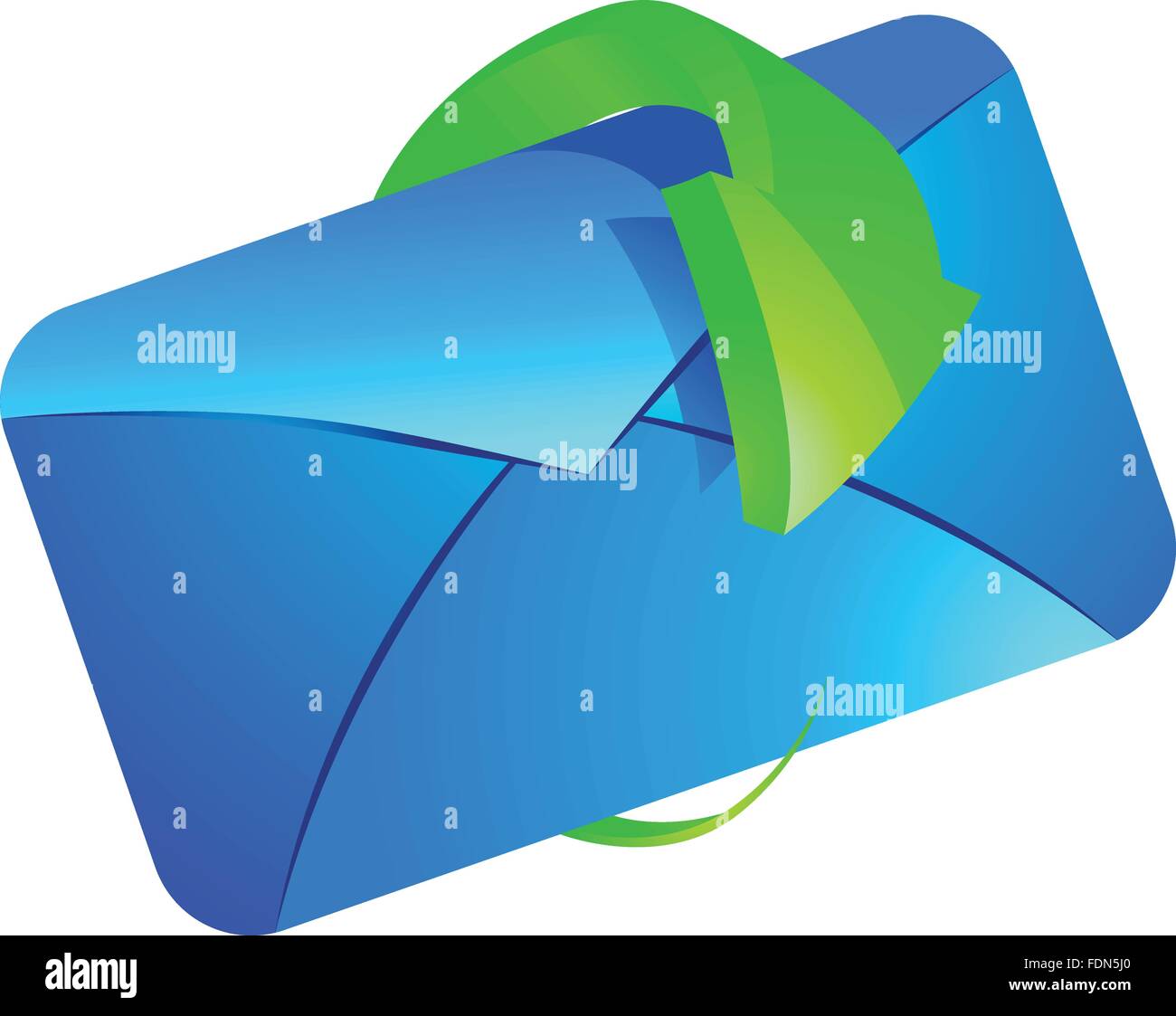 E-mail with arrow vector illustration Stock Vector Image & Art - Alamy