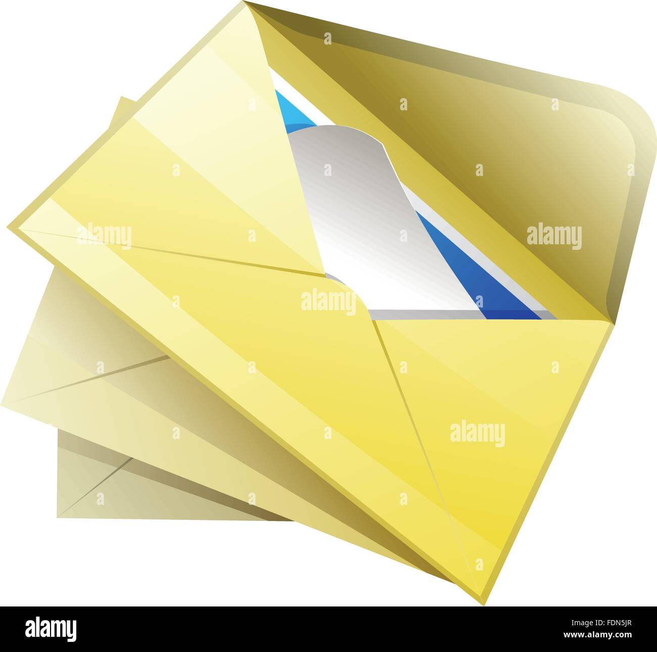 E-mail with arrow vector illustration Stock Vector Image & Art - Alamy